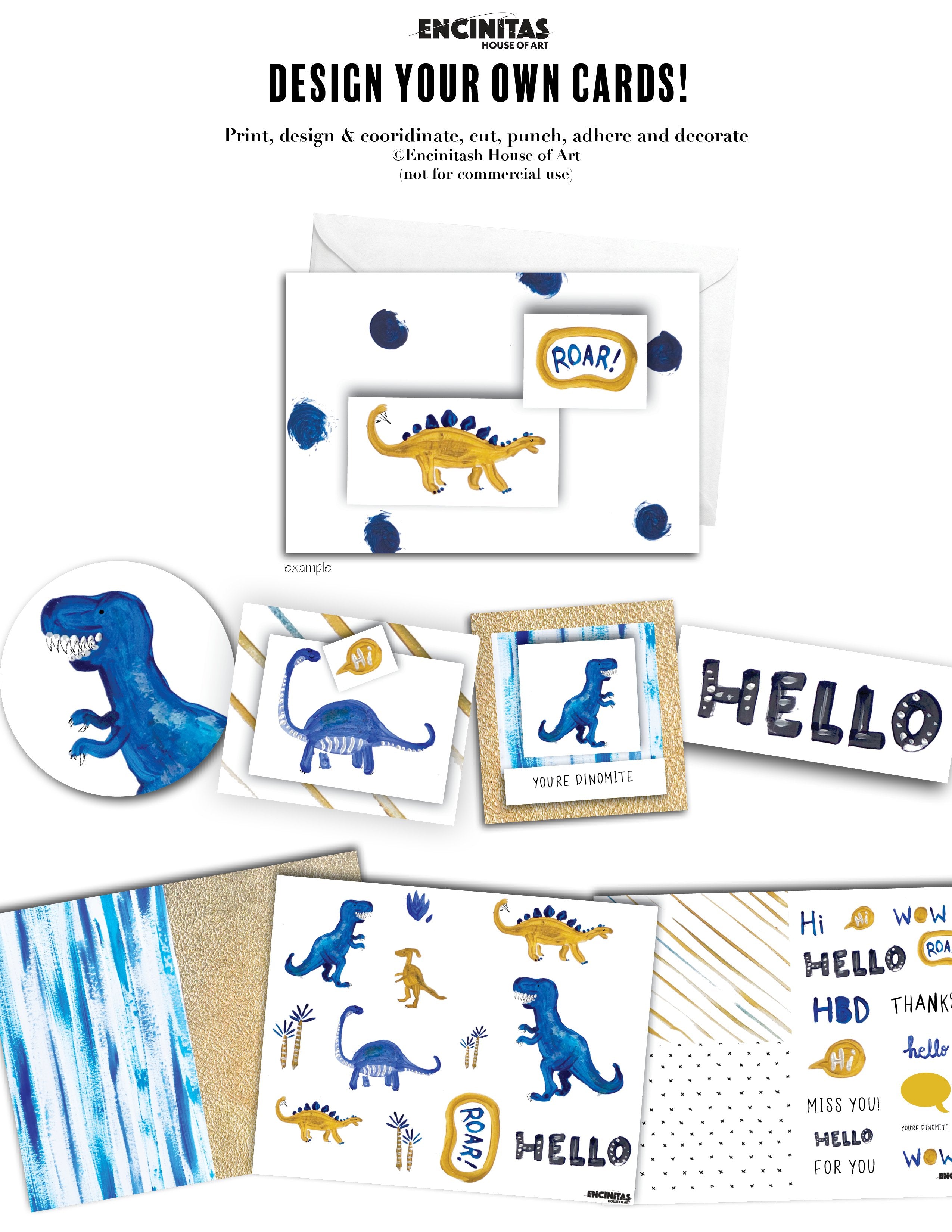 Card Kit - The Dino Design – Encinitas House of Art