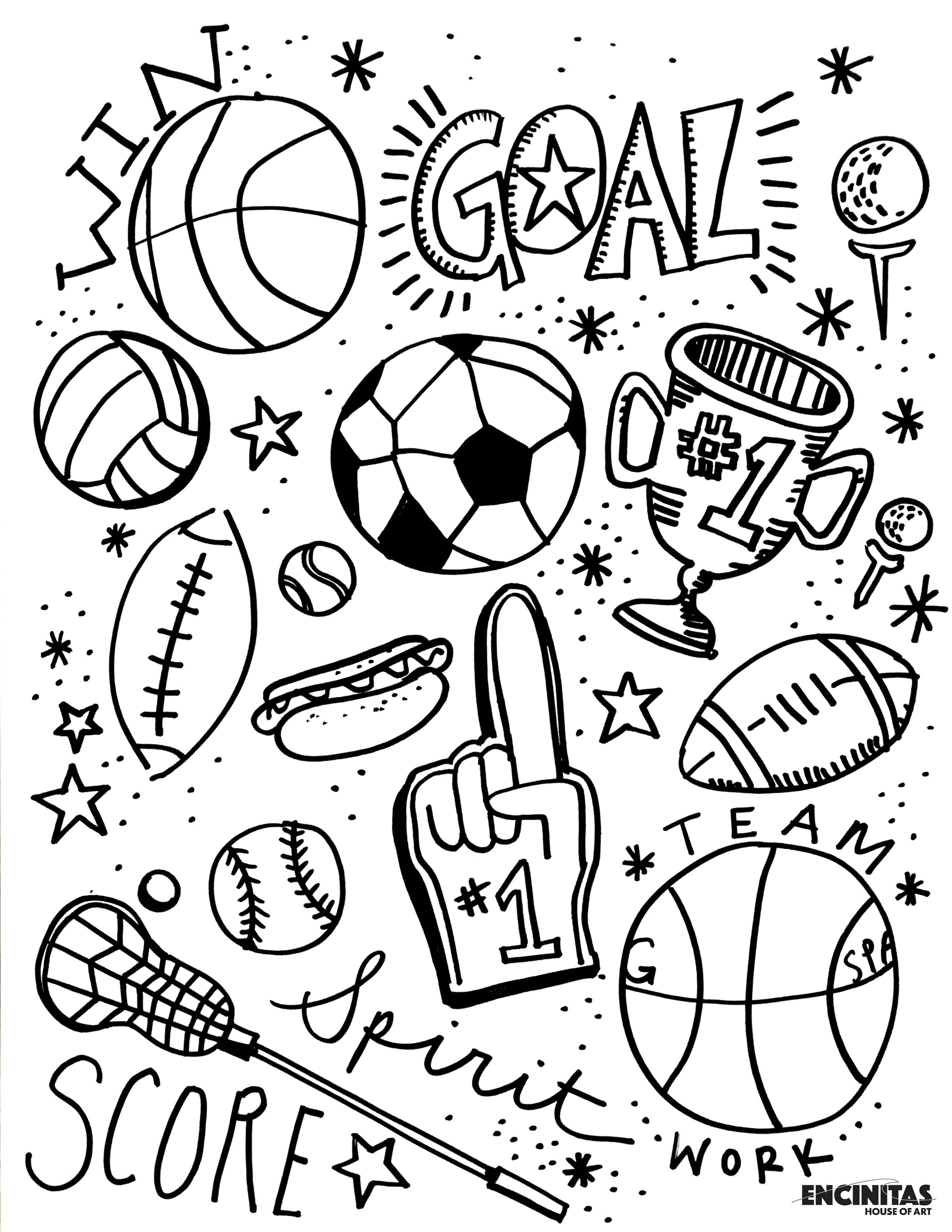 coloring pages sports teams